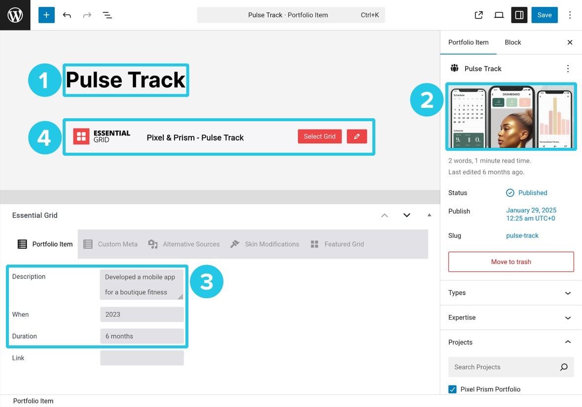 Advanced Portfolio Creation - Essential Grid WordPress Gallery Plugin